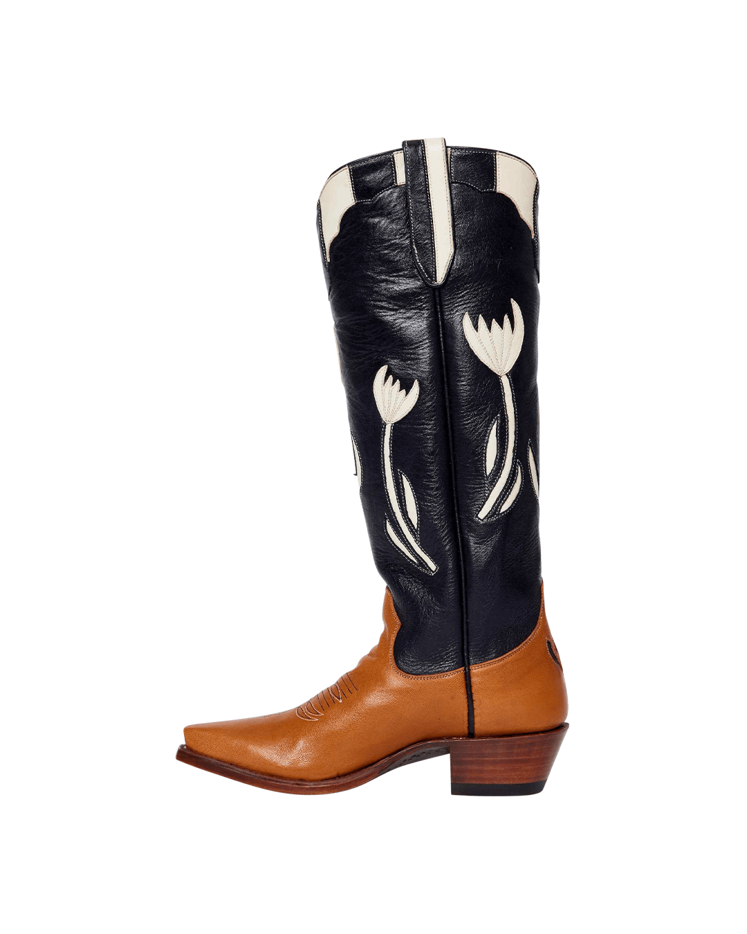 Dolly Navy | Luxury Fashion Women's Cowboy Boots | Miron Crosby