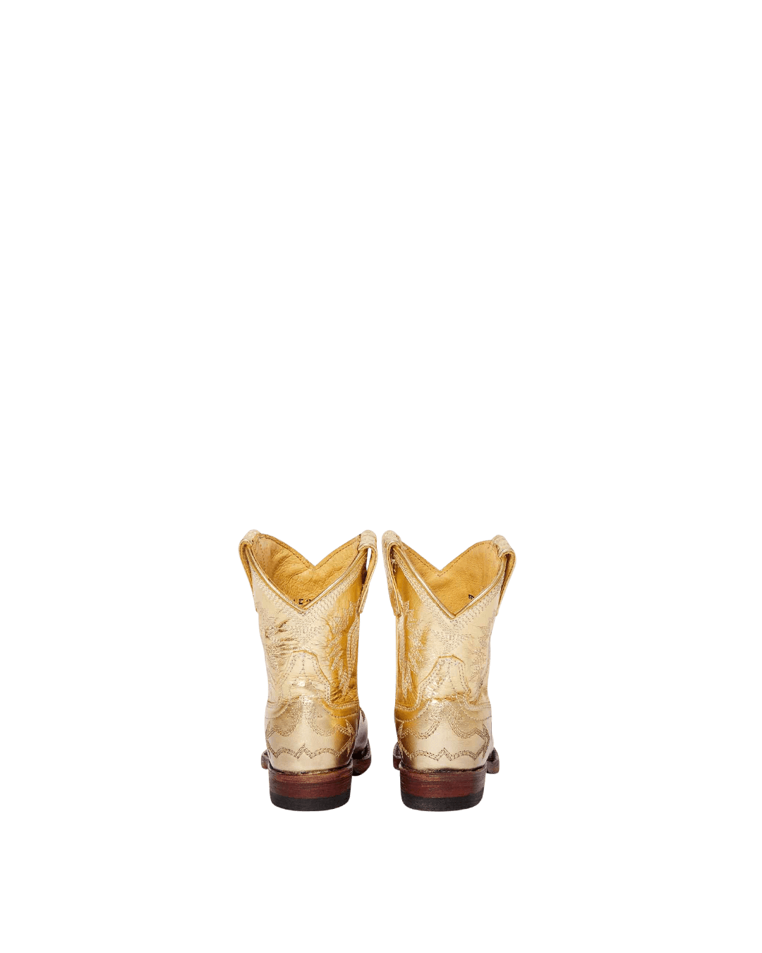 Mini Maggie Metallic Gold | Luxury Fashion Kid's Cowboy Boots | Miron ...