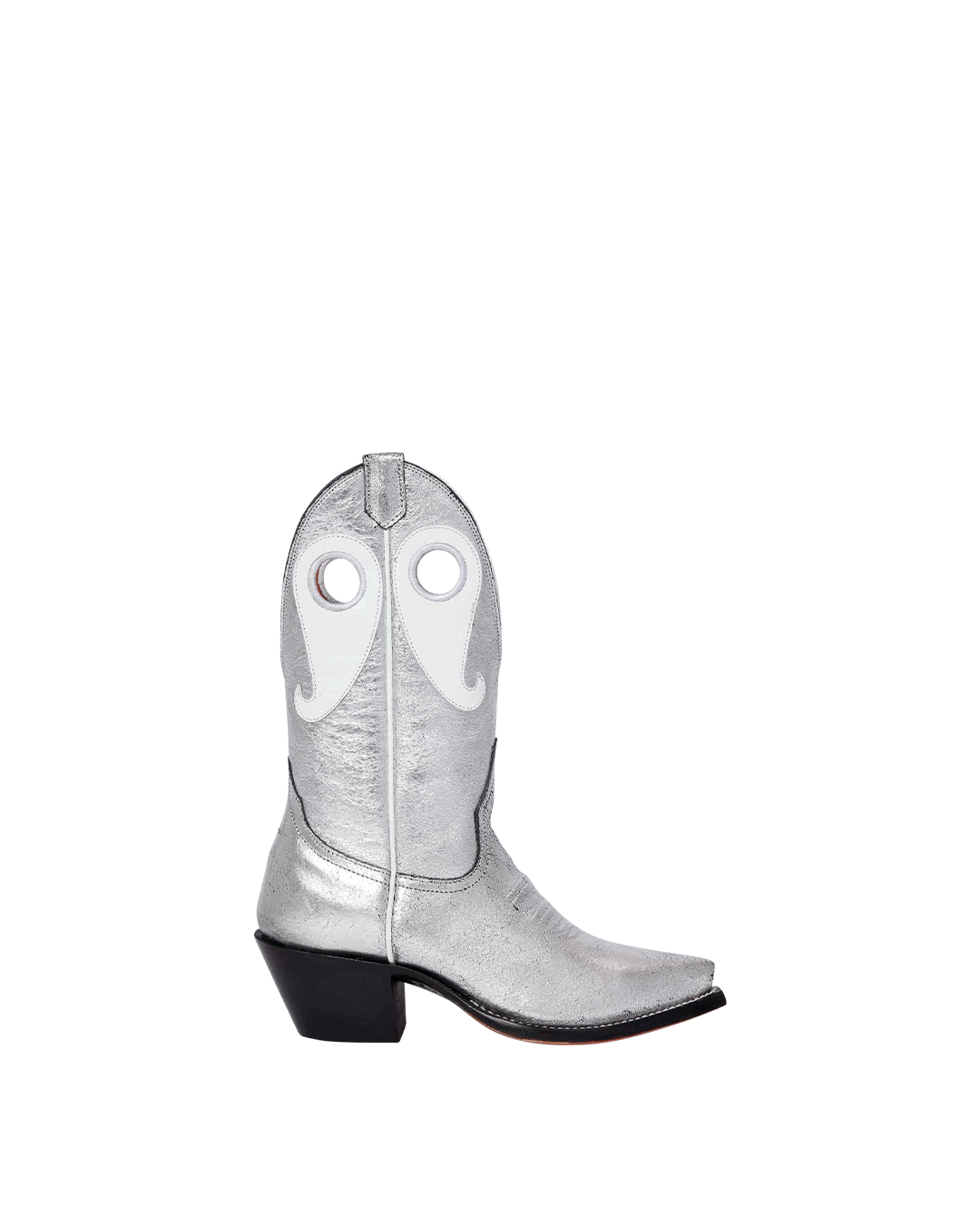 Molly Foiled Silver | Luxury Fashion Women's Cowboy Boots | Miron Crosby