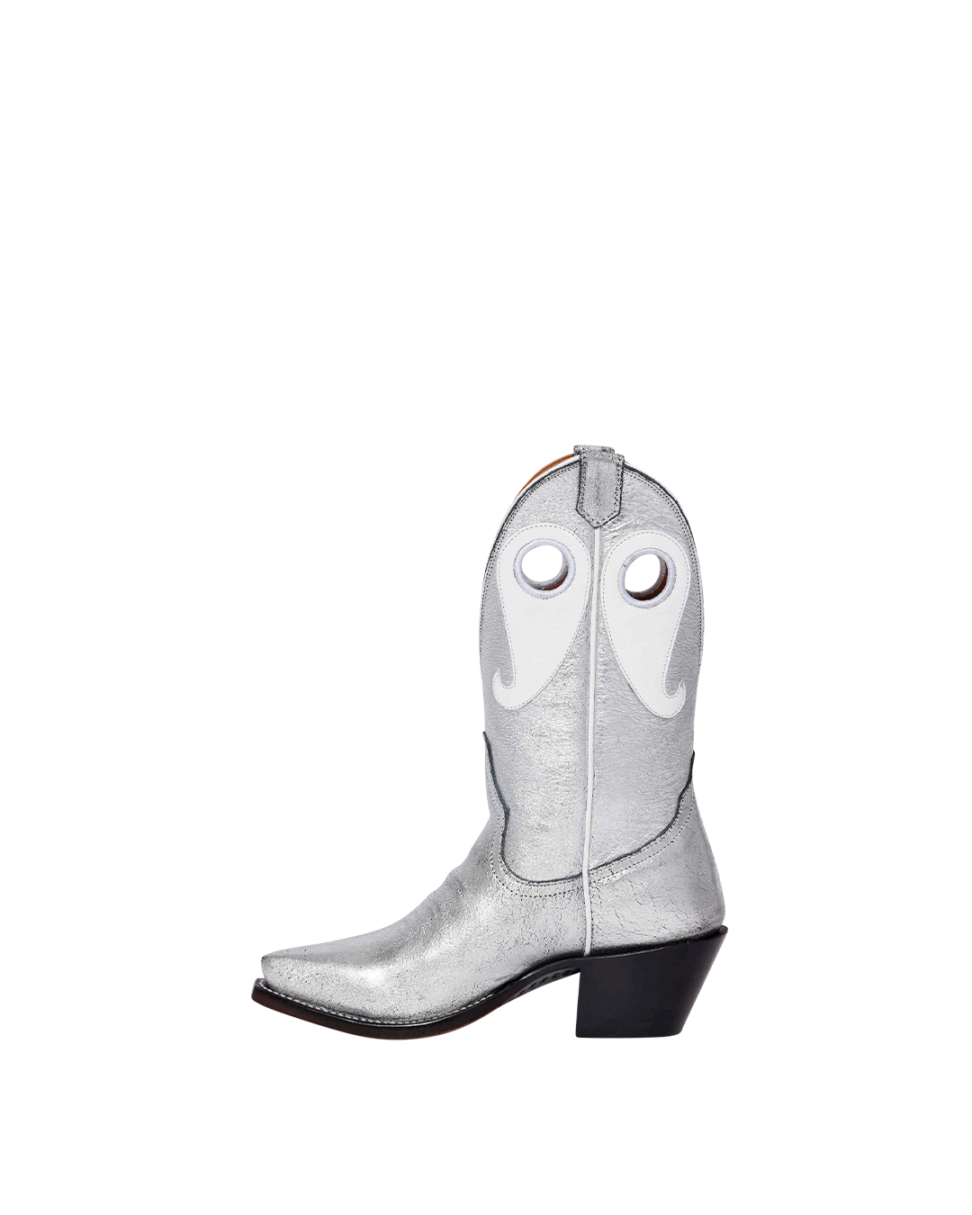 Molly Foiled Silver | Luxury Fashion Women's Cowboy Boots | Miron Crosby