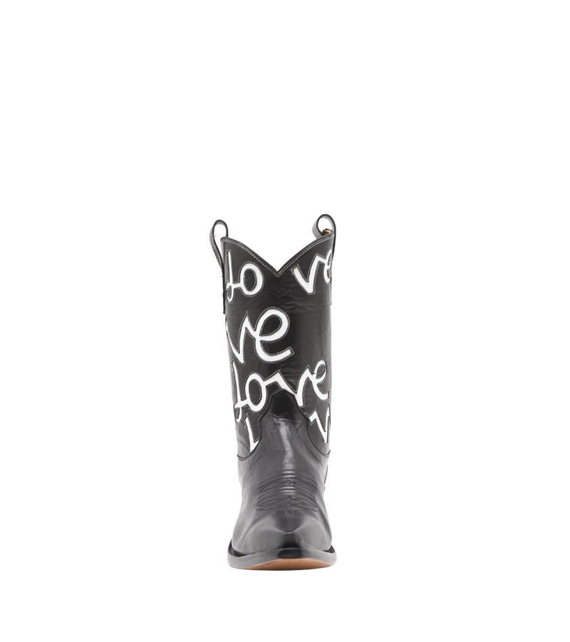 The Love Boot - Black | Women’s Midi Cowgirl Boot | Miron Crosby